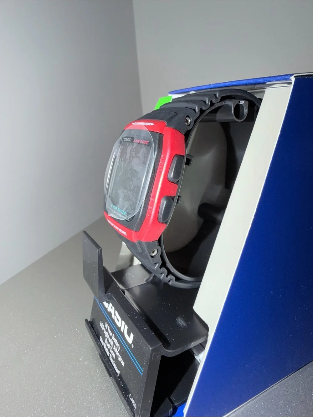 Casio | Accessories | Casio Mens Digital Sport Watch Red Black 5m ...